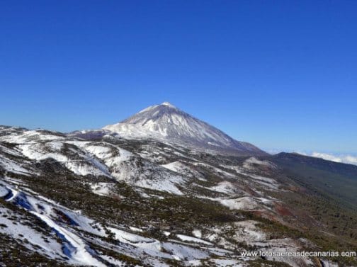 Fotos aéreas del Teide nevado | Sobre Tenerife : Sobre Tenerife